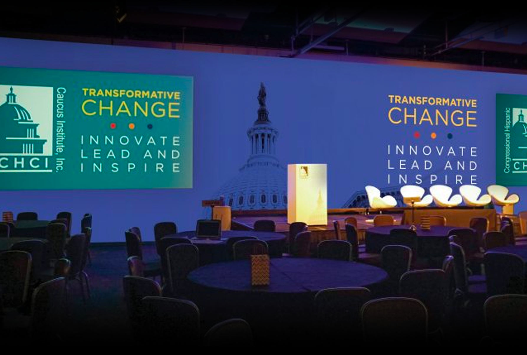 Branded Backdrops | AV Drop Modular System | Stage Backdrops | Drape Kings