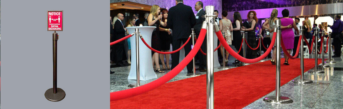 combo-stanchion drape option | Drape Kings